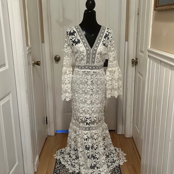 Boston Proper | Dresses | Boston Proper White Lace Dress | Poshmark